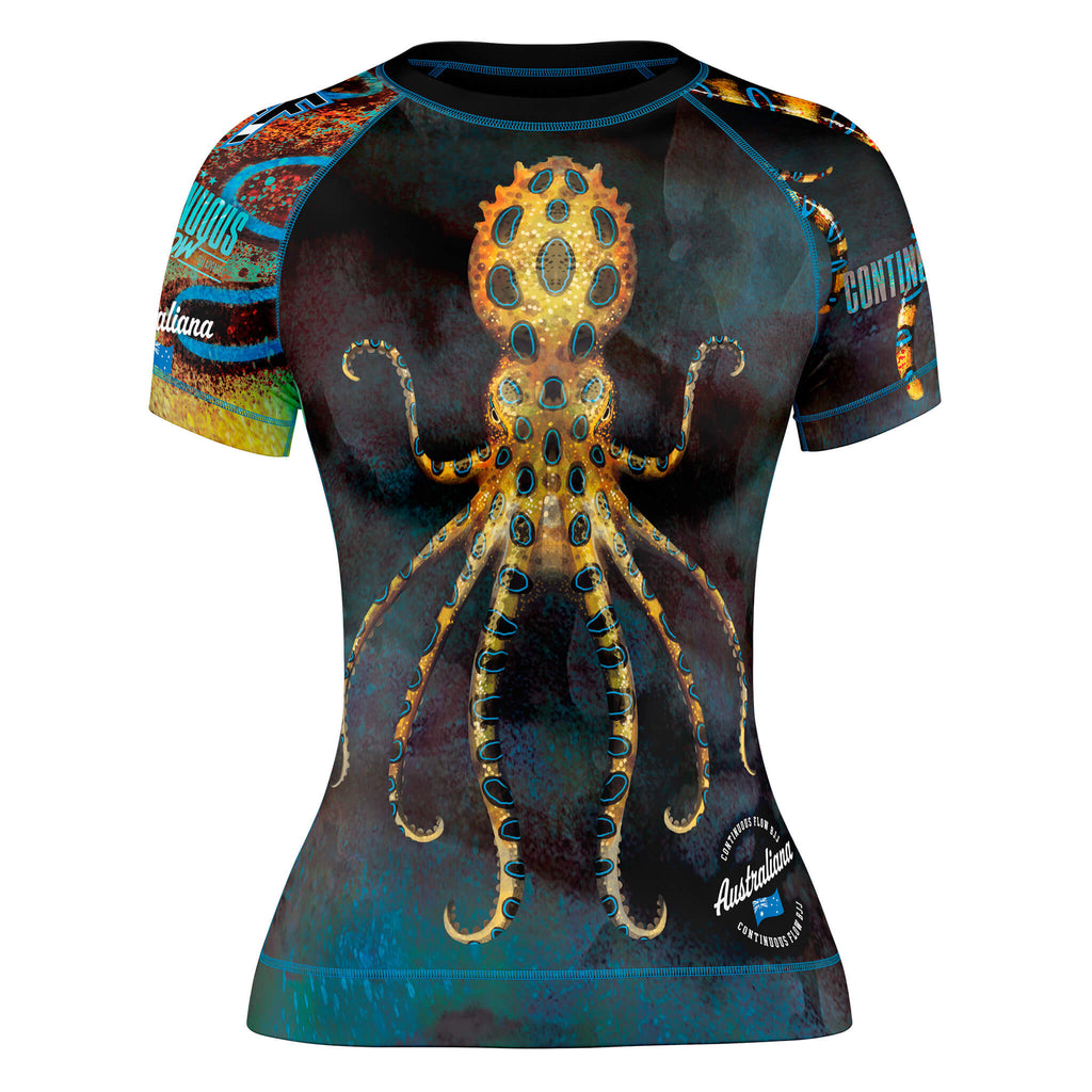 Blue Ringed Octopus Short Sleeve Rashguard – Continuous Flow BJJ