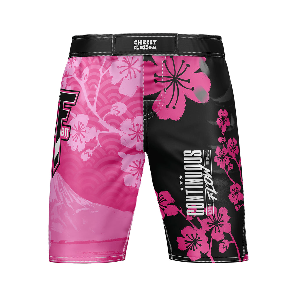 Cherry Blossom MMA Style Board Shorts Pink – Continuous Flow BJJ
