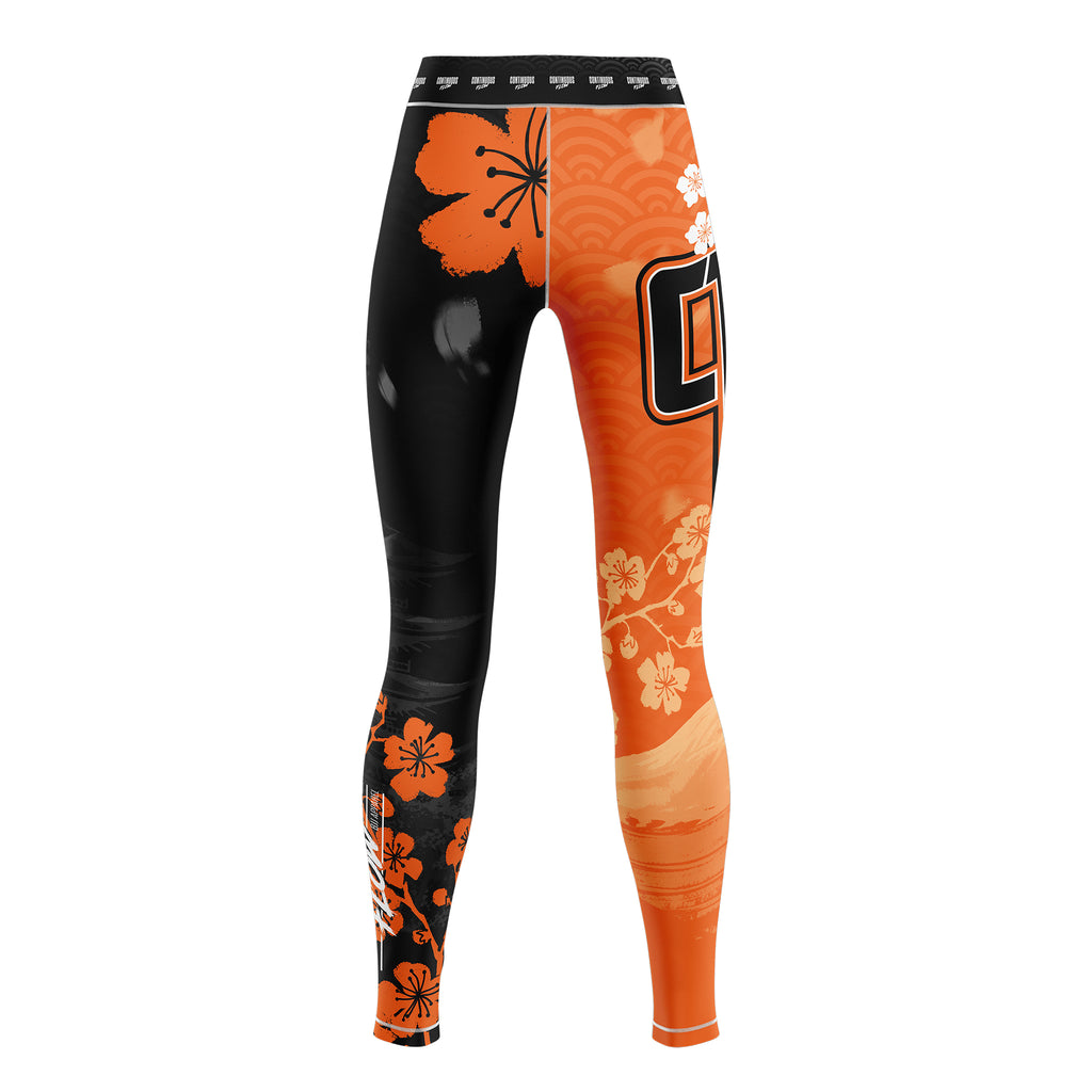 Cherry Blossom Spats Orange – Continuous Flow BJJ