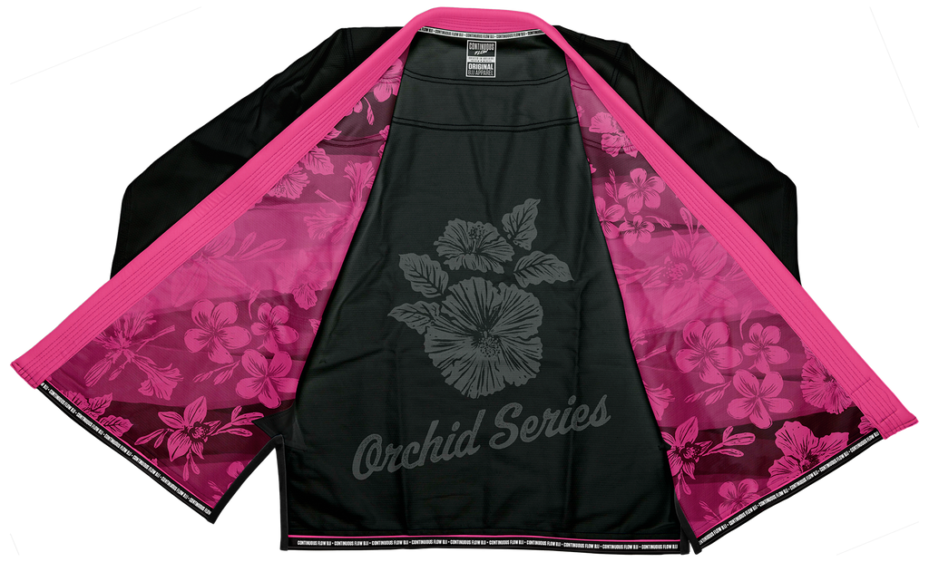 Continuous Flow BJJ Orchid Gi (Black/Pink)