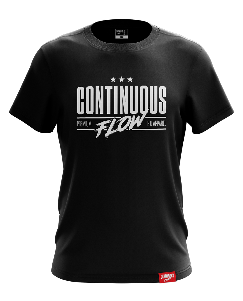 Continuous Flow BJJ Premium T-Shirt Black/White