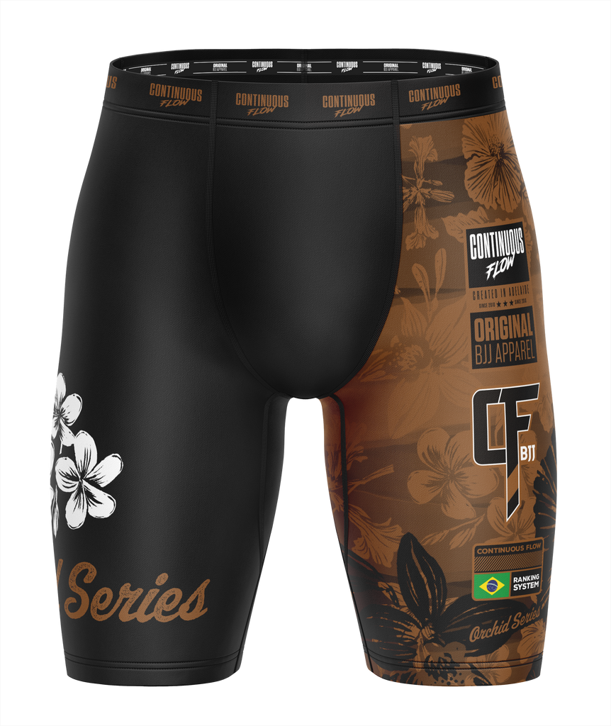 Orchid Series Mens Compression Brown – Continuous Flow BJJ
